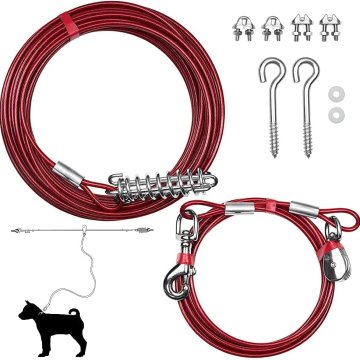 Supcopet® Dog Trolley Cable, Dog Trolley System, Camping for Dogs - Up ...